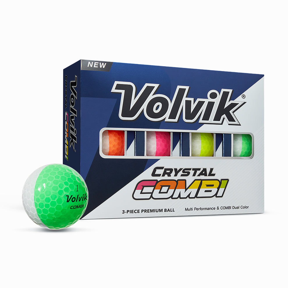Volvik Crystal Combi Golf Balls | Dual-Color Alignment + Control ...