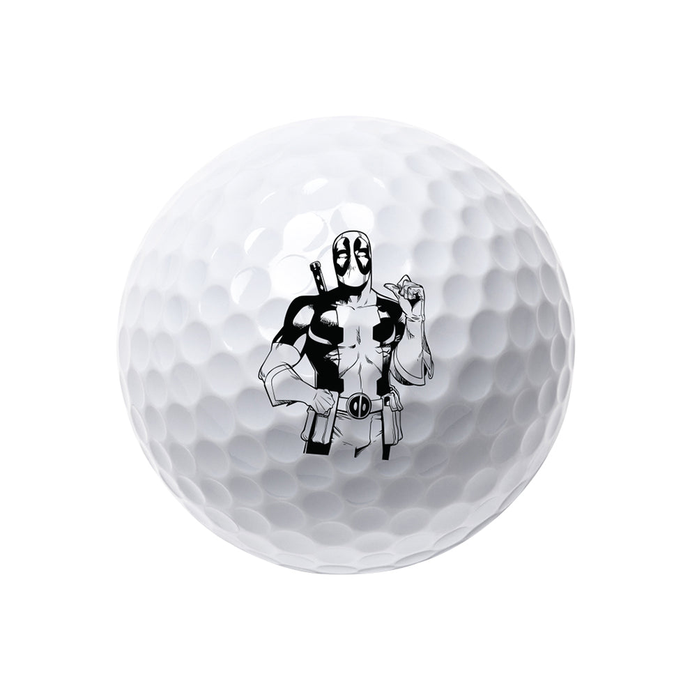 Marvel Deadpool with Colored Marker | Volvik Collectible Golf Balls ...